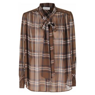 Ermanno Scervino Femme, Blouses et Chemises, Brun, Taille: 40 FR Chemises