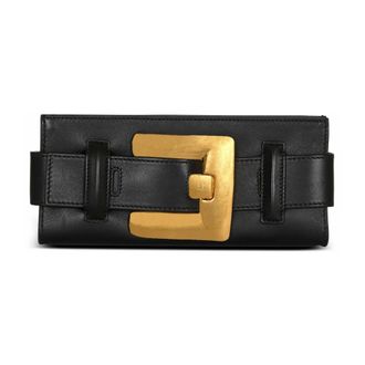 Balmain Femme, Sacs, Noir, Taille: ONE Size Pochette Anthem en cuir de veau