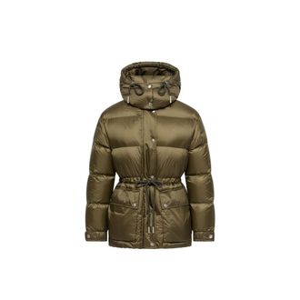Moncler Moncler Doudoune Mi-longue &Agrave; Capuche Sesie, Femme, Vert, Taille: 00