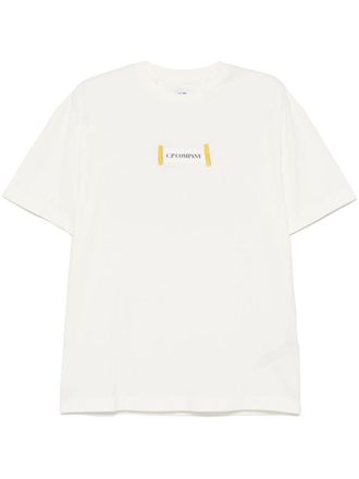 C.P. Company t-shirt à logo imprimé - Blanc