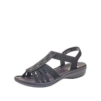 Rieker Femme Frühjahr/Sommer 60870 Sandales Bout fermé, Noir (Schwarz 00), 36 EU