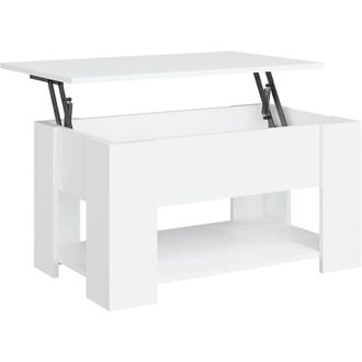 vidaXL Couchtisch Wei&szlig; 79x49x41 cm Holzwerkstoff - Vidaxl