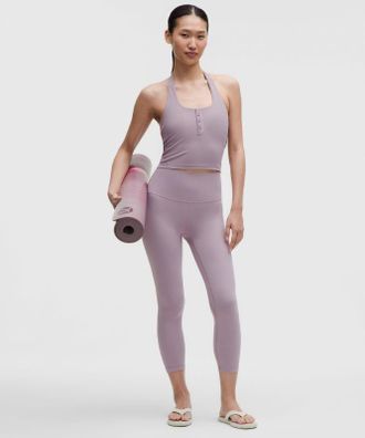 lululemon Align Crop Leggings mit hohem Bund f&uuml;r Frauen - 58 cm - Gr&ouml;&szlig;e 10 in Lotus Lavender