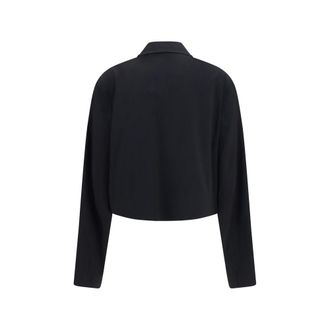 Our Legacy Womens Black Wool Oves Aries Full-Length Jacket Clothing