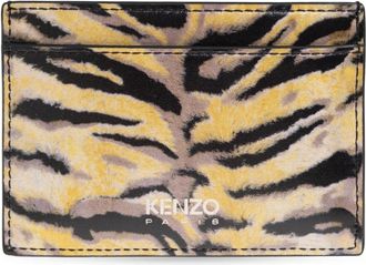 Kenzo Homme, Accessoires, Beige, Taille: ONE Size Tiger Card Holder