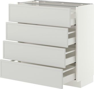 IKEA METOD / MAXIMERA Unterschr., 4 Fronten/4 Schubladen