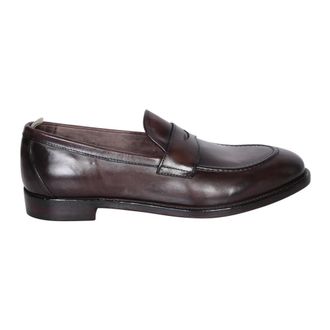Officine Creative Braune Loafer Klassischer Stil Herrenschuhe - - Shoes - Herren - Braun - 46 EU