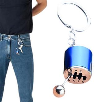 Generico Keeechains de bo&icirc;te de vitesses, porte-cl&eacute;s de changement de voiture, porte-cl&eacute;s manuel de changement de changement de m&eacute;tal, b&acirc;ton de tour de transmi