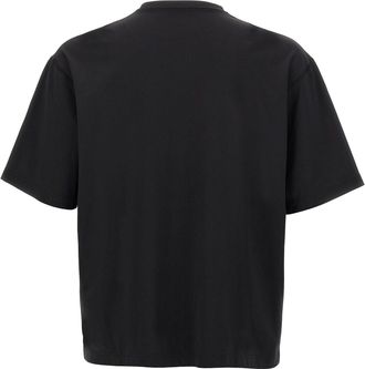 Jil Sander Logo-Print Technical T-shirt - Black