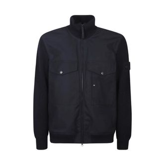 Stone Island Chest Pocket Jacket - - Jackets - Herren - Blau - M