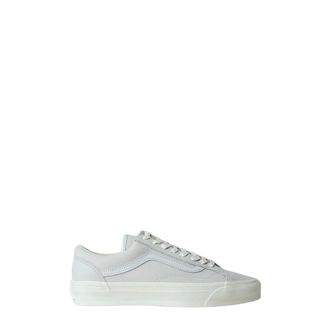 Vans Homme, Chaussures, Blanc, Taille: 45 EU Baskets classiques en cuir avec détails logo