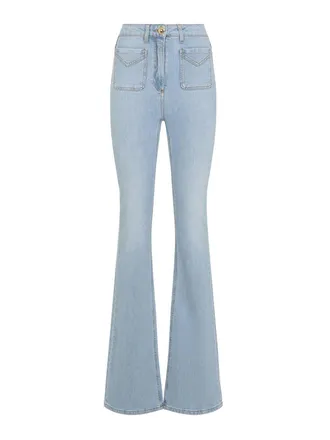 Elisabetta Franchi Jean Droit - Bleu Clair