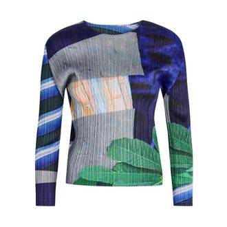 Issey Miyake Femme, Tops, Multicolore, Taille: 46 FR City Collage Top