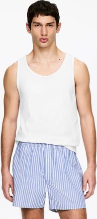 Arket Geripptes Tanktop 2er-Pack -Wei&szlig;