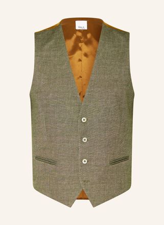 Paul Paul Anzugsweste Slim Fit Aus Jersey gruen