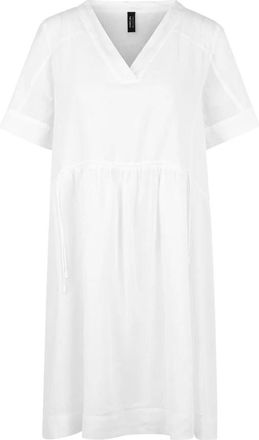 Marc Cain Femme, Robes, Blanc, Taille: 46 FR Robe Chemise Midi