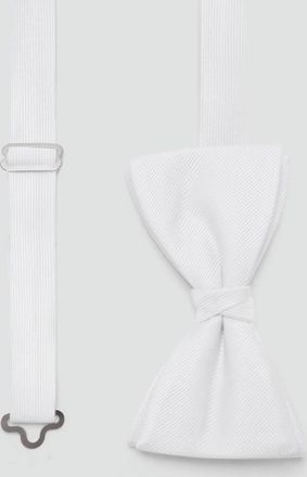 Mango Naud papillon classique micro-structure blanc - Homme - Taille unique - MANGO MAN