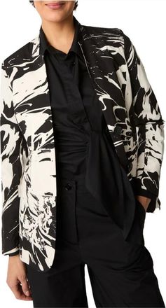 Alessia Santi Femme, Vestes, Multicolore, Taille: 40 FR Veste &agrave; col carr&eacute;