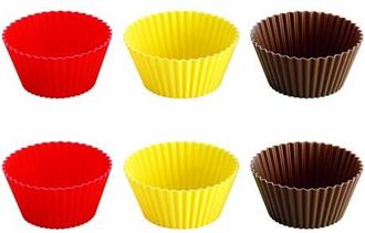 Tescoma Delicia Silikon-Backförmchen, 5 cm, 6 Stück