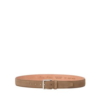 Brooks Brothers Suede Rindslederg&uuml;rtel - - Accessories - Herren - Beige - S
