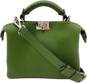 Fendi Pre-owned Cuir sacs-fendi - Femme - Pre-owned - Vert - Taille: ONE Size