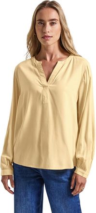 Street One Damen 3412056 Split Neck Tunika, Buttercream Yellow, 42