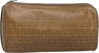 Fendi Pre-owned Cuir pochettes-minaudieres - Femme - Pre-owned - Beige - Taille: ONE Size