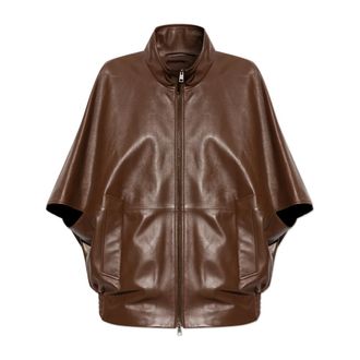 Balenciaga Cooon Bomberjacke mit hohem Kragen - - Jackets - Damen - Braun - S