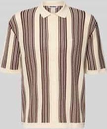 Review Regular Fit Strickhemd mit Logostickerei auf der Brust