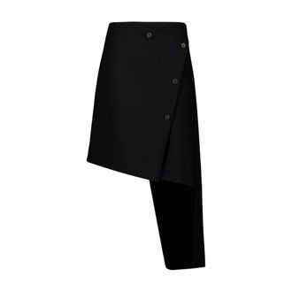 Courr&egrave;ges Damen, R&ouml;cke, Schwarzk, LGr&ouml;&szlig;e