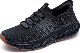Skechers Edgeride, Chaussures pour Homme, Trim en Tricot Noir, 42 EU