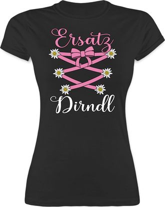 Shirtracer Shirt Damen - Kompatibel mit Oktoberfest - Ersatz Dirndl - XL - Schwarz - t-Shirt, Druck, Oktoberfest, trachtenshirt bayrische Tshirt ersatz+Dirndl+Ts