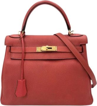 Herm&egrave;s Sac &agrave; main vintage doccasion - Femme - Pre-owned - Rouge - Taille: ONE Size