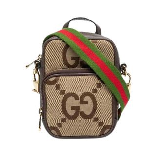 Gucci Pre-owned Jumbo GG Canvas Leather 2way Bag - Femme - Pre-owned - Beige - Taille: ONE Size
