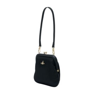 Vivienne Westwood Womens Viscose Frame Clutch Black