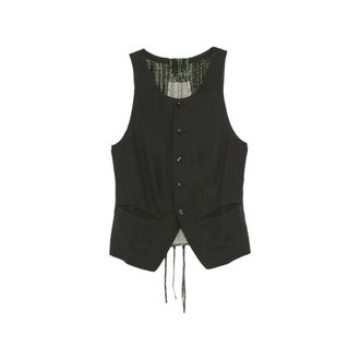 Ziggy Chen Patterned-panel Vest