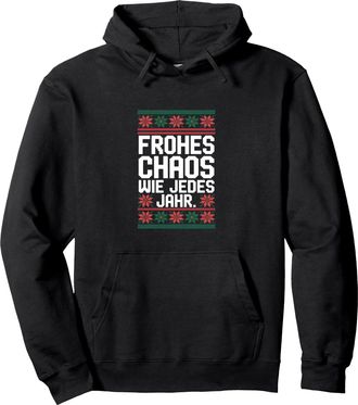 Mapanoli Design Frohes Chaos Wie Jedes Jahr Weihnachts Humor Pullover Hoodie