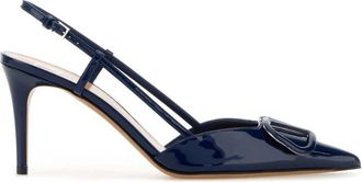 Valentino Garavani Femme, Chaussures, Bleu, Taille: 36 EU VLogo Signature Slingback Pump