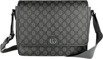Gucci Sac bandouli&egrave;re GG Supreme Pre-owned - Homme - Pre-owned - Gris - Taille: ONE Size