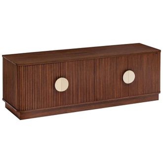 Atmosphera Meuble TV 4 Portes Wany 140cm Marron