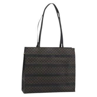 Celine Pre-owned Macadam Canvas Tote Bag - - Pre-owned - Damen - Schwarzk - ONE SIZE