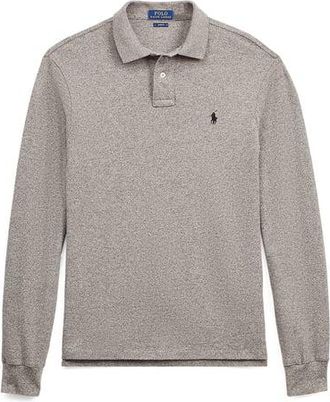 Polo Ralph Lauren Polo slim &agrave; manches longues en maille piqu&eacute; de coton