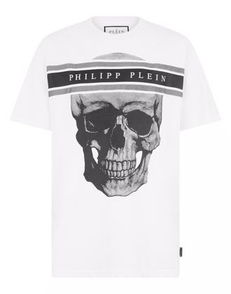 Philipp Plein Round Neck T-Shirt Skull Logo Line