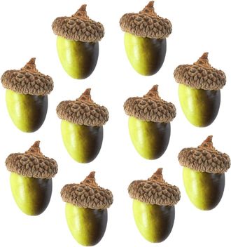 Garneck 1satz Teiliges Künstlicher Eicheln Für Weihnachtsdekoration Simulierte Eicheln Grün Für Bastelarbeiten Und Festliche Arrangements Für Kreative -projek
