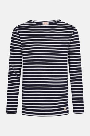 Armor Lux Streifenshirt Dunkelblau Wei&szlig; Gestreift Herren