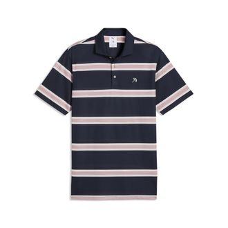 Puma Polo de golf en piqu&eacute; &agrave; rayures PUMA x ARNOLD PALMER Homme, Accessoires, Bleu, XXL
