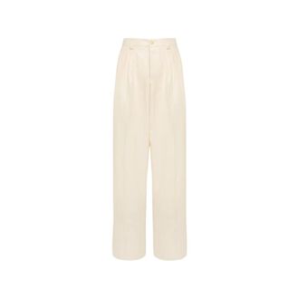 Laneus Homme, Pantalons, Beige, Taille: L Wide Pantalons