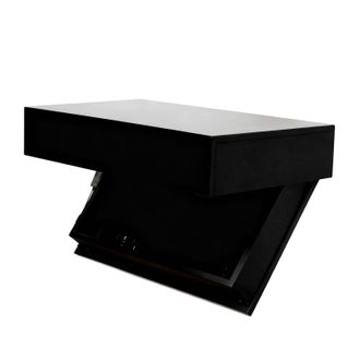 Generico Wandregal: Schwebender Pr&auml;sentationsst&auml;nder aus Holz, 40 x 24 x 24,3 cm, mit Geheimfach zum Pr&auml;sentieren und Aufbewahren von B&uuml;chern, Dekoration von B