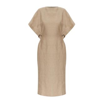 Jacquemus Kleid mit R&uuml;ckenschlitz - - Dresses - Damen - Beige - M