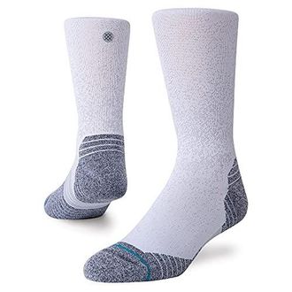 Stance Run Crew Chaussettes, Blanc, M Homme